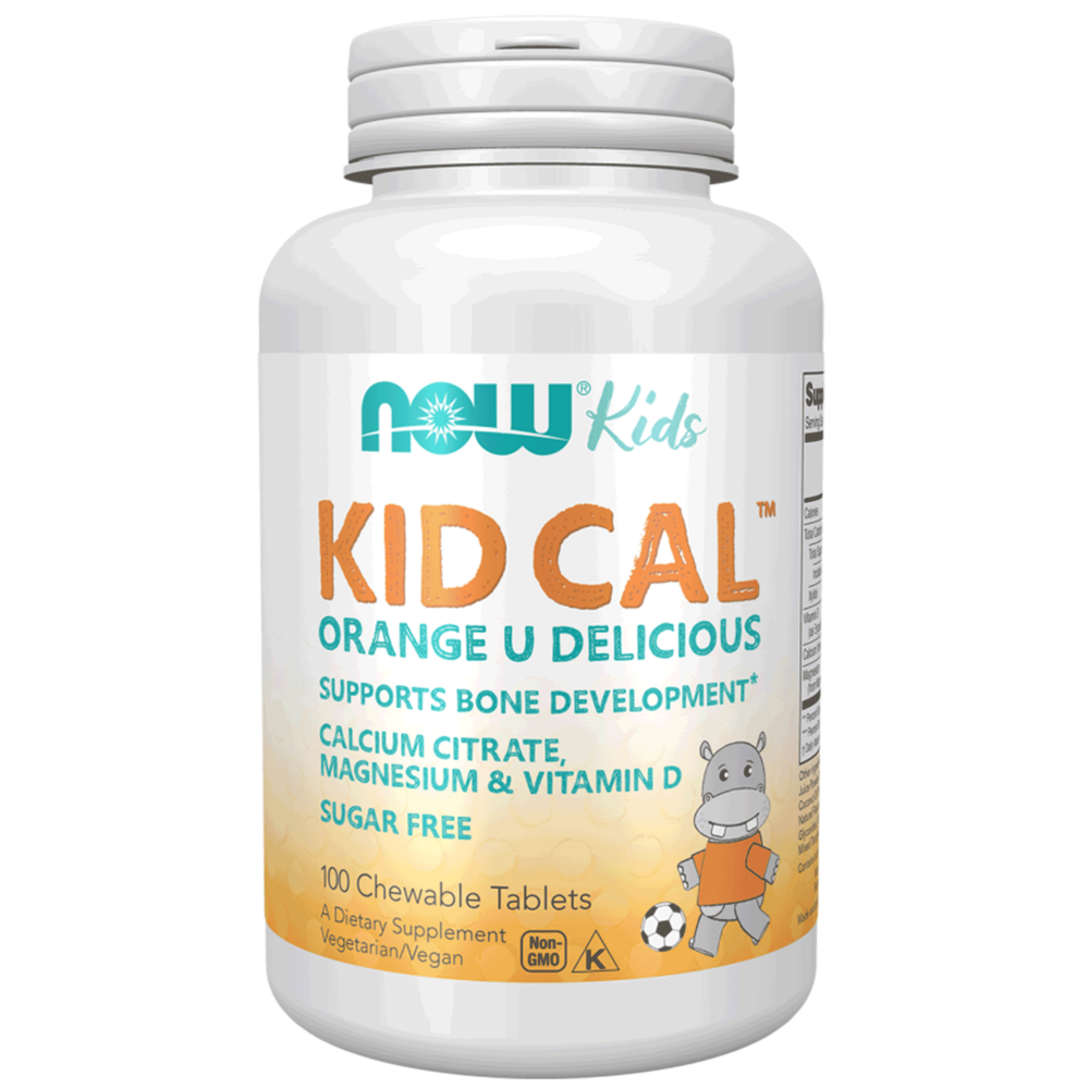 Kid Cal Chewable Calcium | 100 chew tabs | NOW — Blue Sky Vitamin