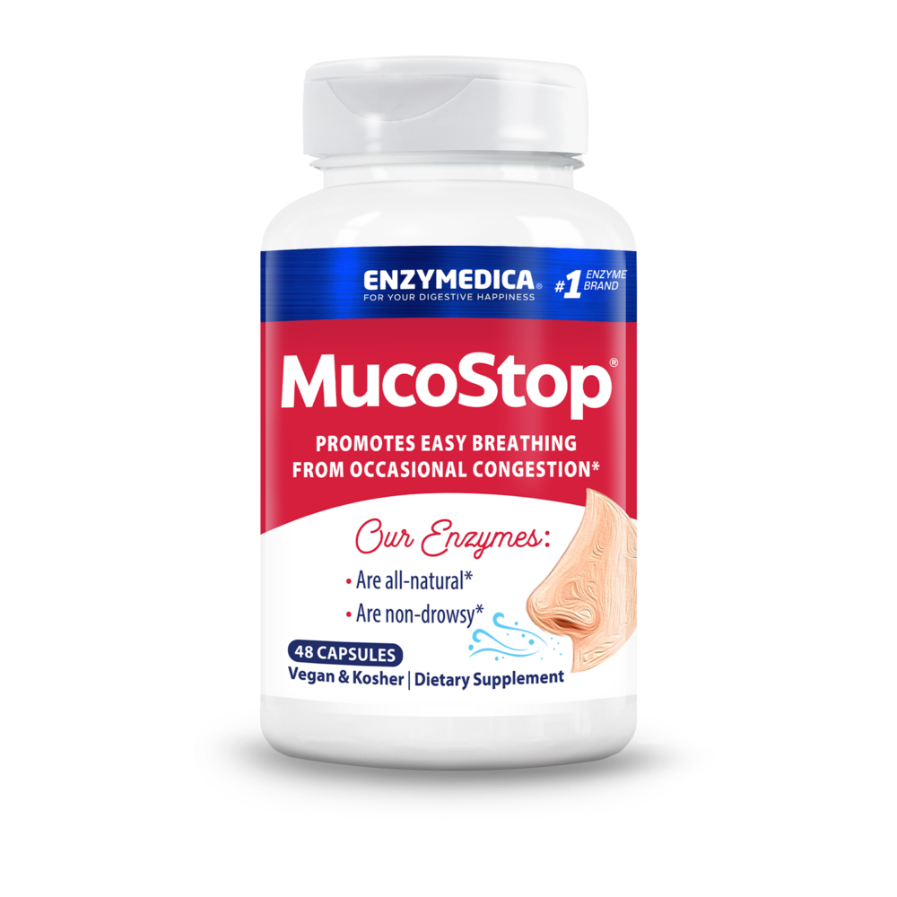 MucoStop | 48 capsules | Enzymedica — Blue Sky Vitamin