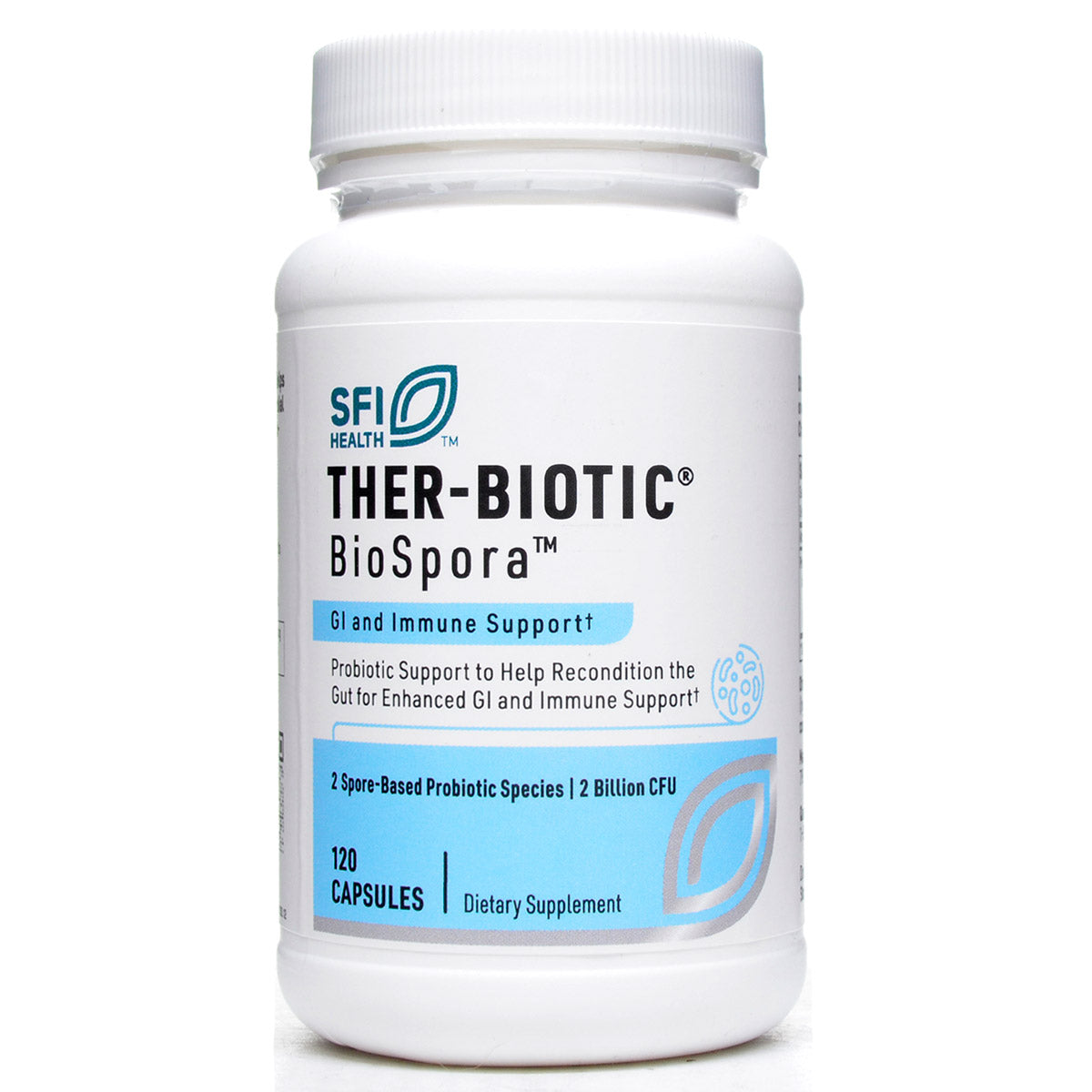 Ther-Biotic BioSpora 120 VCaps by Klaire Labs/SFI Health