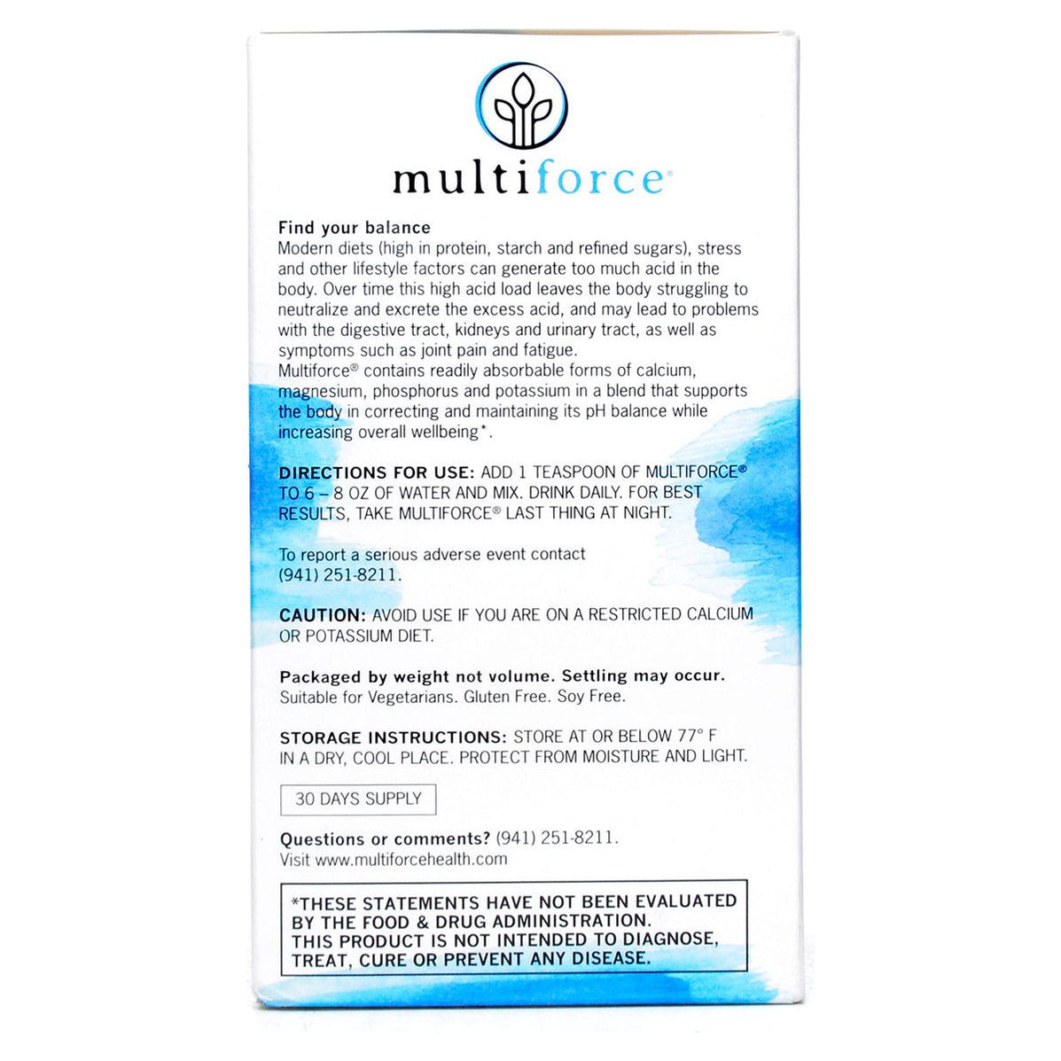 Alkalizing Multi-Mineral Powder by Multiforce | Blue Sky Vitamin