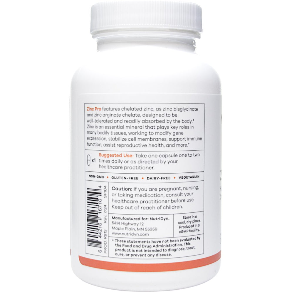 Zinc Pro 20 mg 180 Caps by NutriDyn — Blue Sky Vitamin