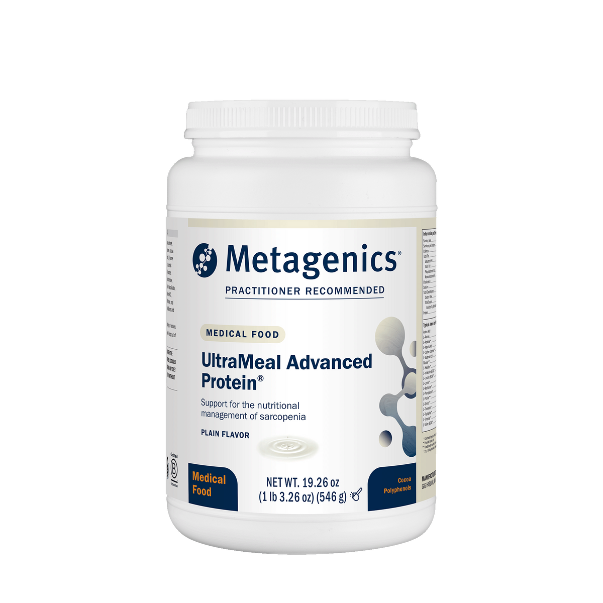 UltraMeal Advanced Protein | 14 Servings Plain | Metagenics — Blue Sky ...