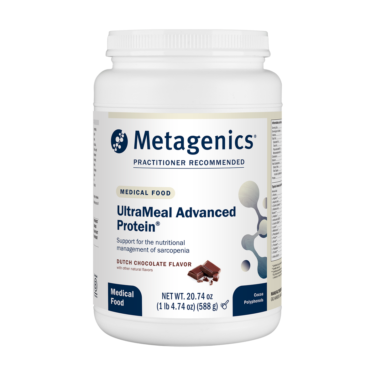UltraMeal Advanced Protein | 14 Servings Chocolate | Metagenics — Blue ...