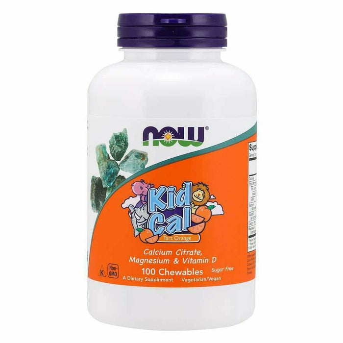 Kid Cal Chewable Calcium | 100 chew tabs | NOW — Blue Sky Vitamin