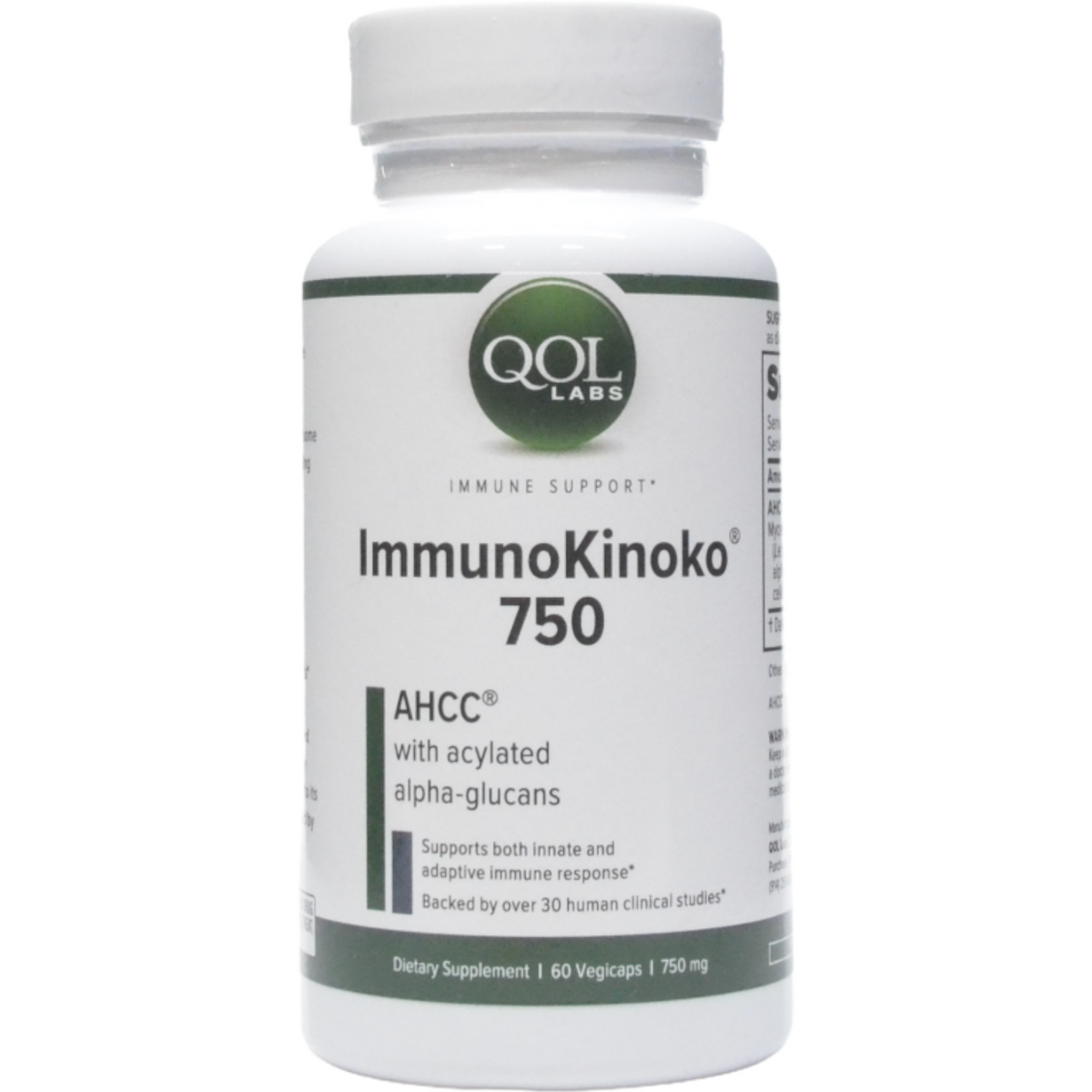 ImmunoKinoko | AHCC | 750 mg | 60 vcaps | QOL Labs — Blue Sky Vitamin