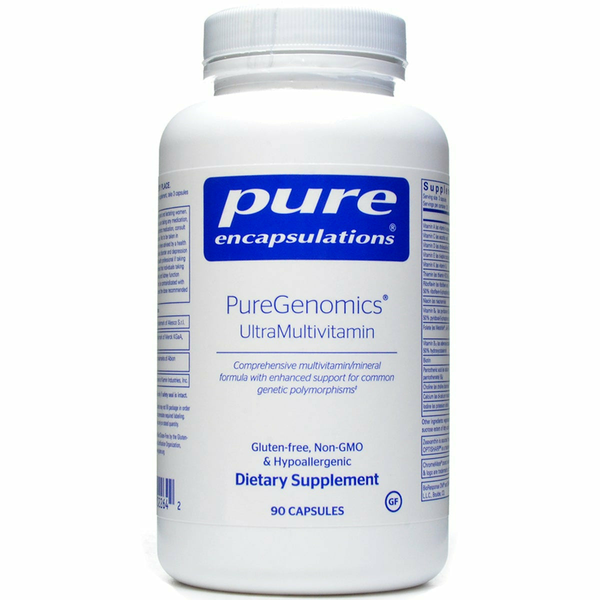PureGenomics UltraMultivitamin | 90 caps | Pure Encapsulations — Blue ...