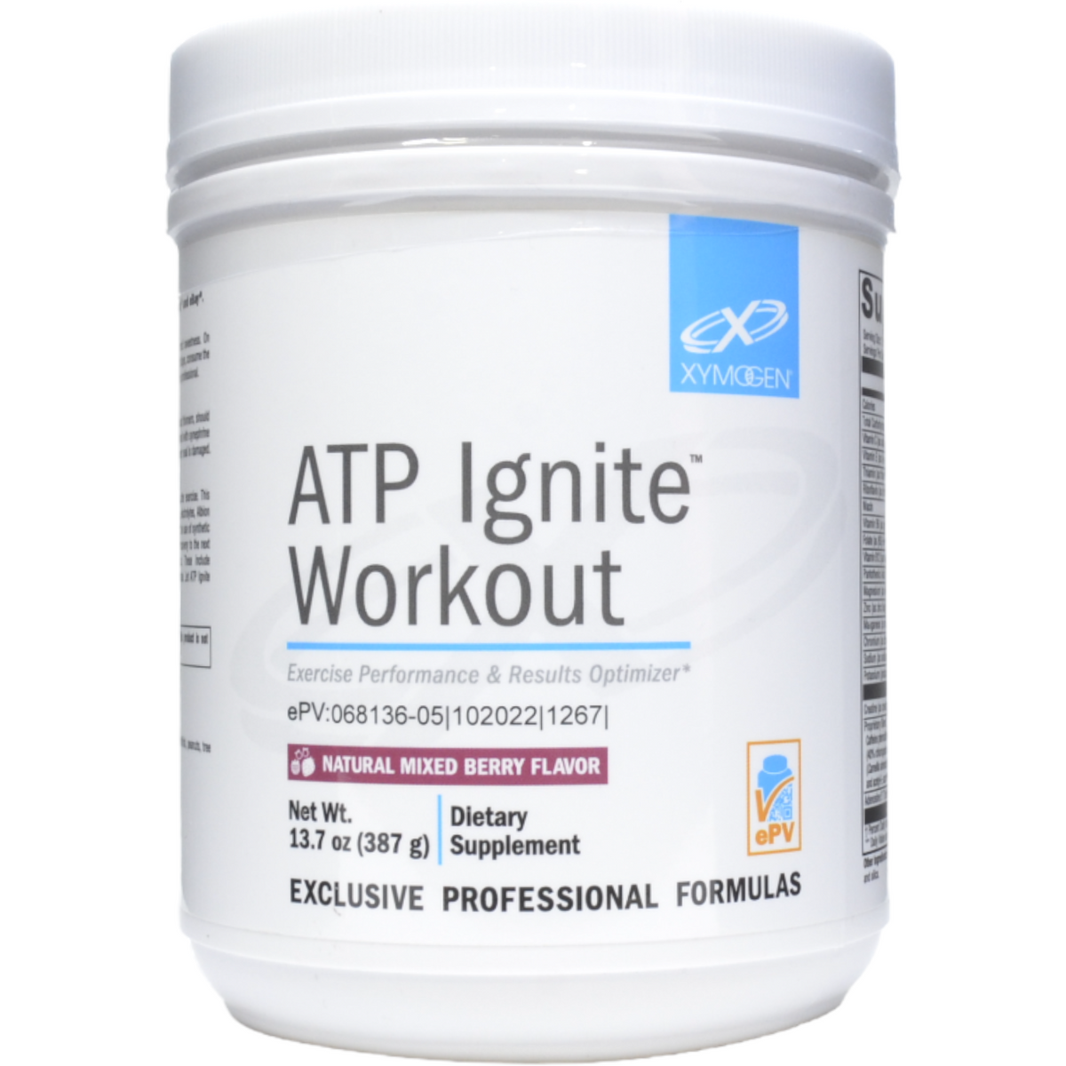 ATP Ignite Workout Mixed Berry | 30 Servings | Xymogen — Blue Sky Vitamin