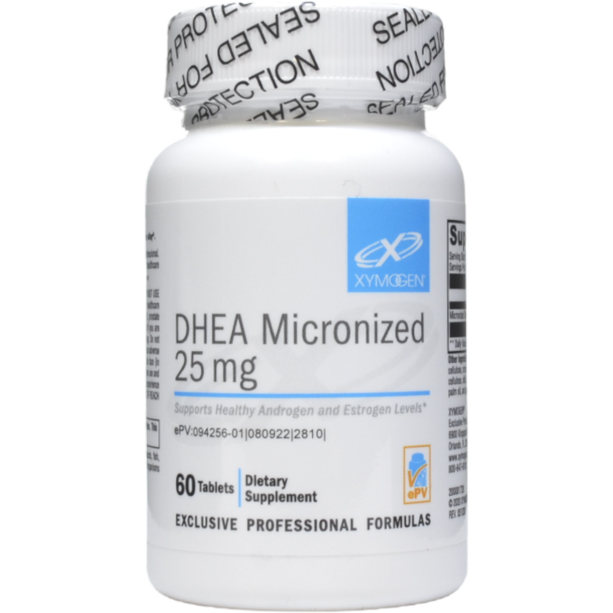 DHEA Micronized 25 mg | 60 Tablets | Xymogen — Blue Sky Vitamin