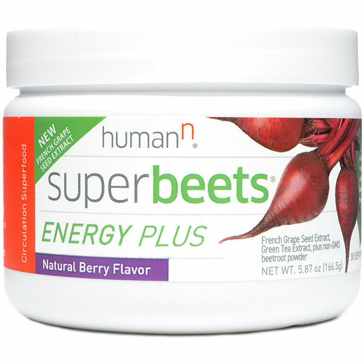 SuperBeets Energy Plus 5.3 oz (30 Servings) by HumanN